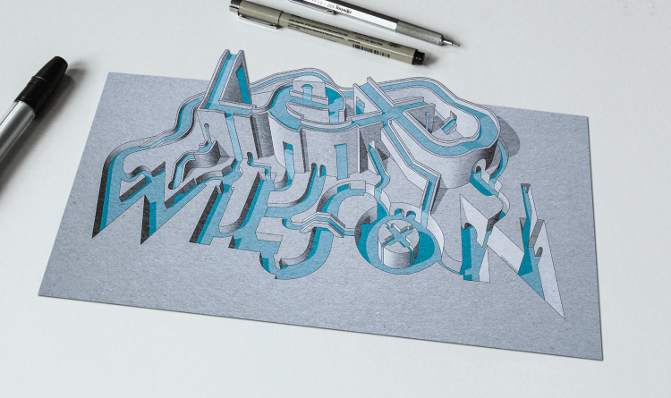 Kaligrafie od Lex Wilson - Draw Planet - výtvarné ateliéry