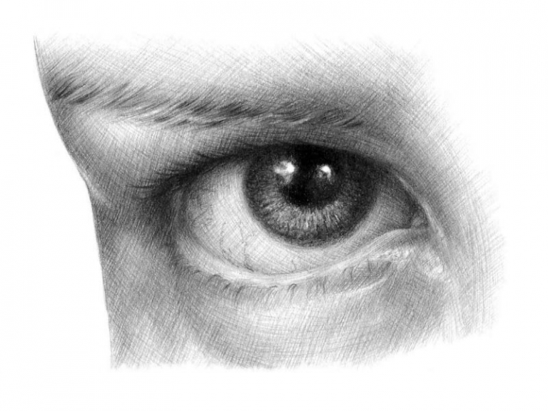 Jak postupně nakreslit oko tužkou